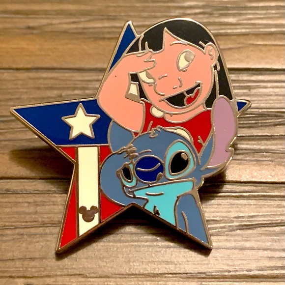 Disney | Jewelry | Disney Dlr Patriotic Star Salute Lilo Stitch 209 ...